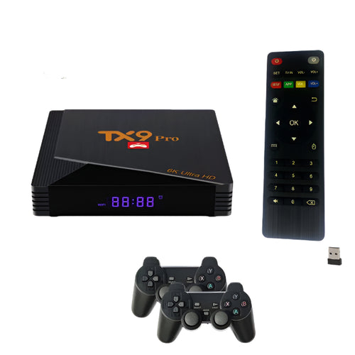 Ultimate 4K Android TV Game Box - 2-in-1 Smart Console & Gamepad with